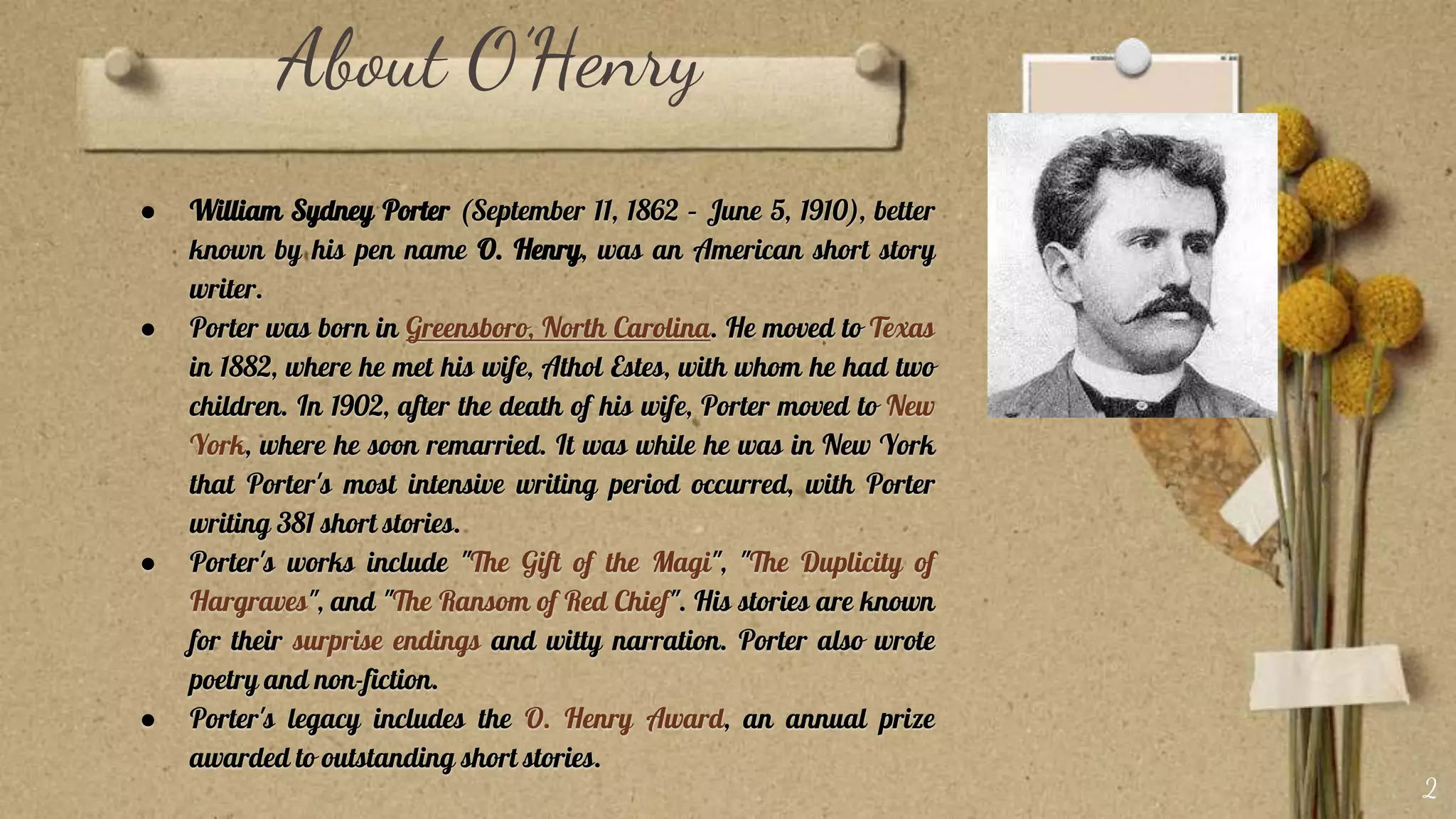 The last leaf by o'henry | PPTX