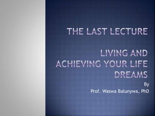 The last lecture | PPTX