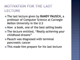 The last lecture | PPTX