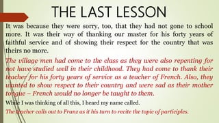 The last lesson | PPTX