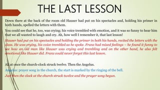 The last lesson | PPTX