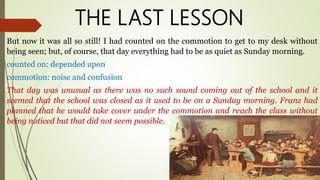 The last lesson | PPTX