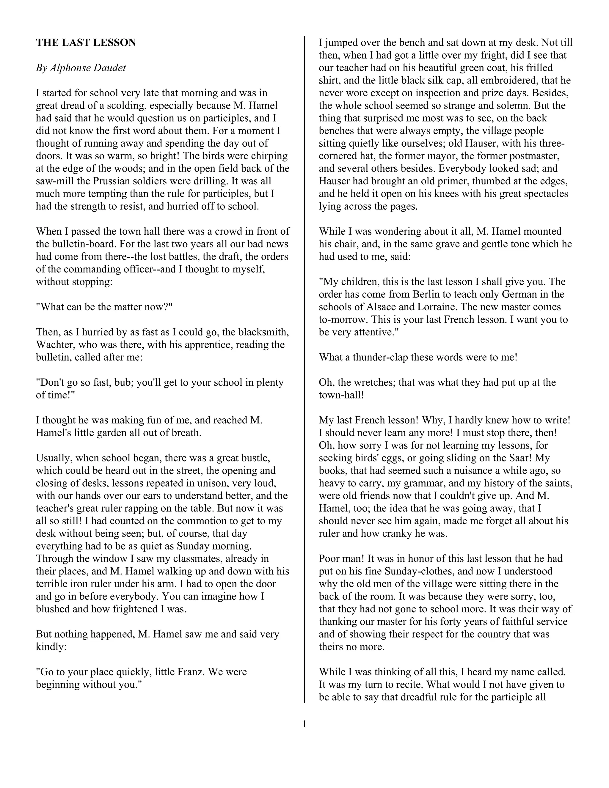 THE LAST LESSON .pdf | Gardening | Home & Garden