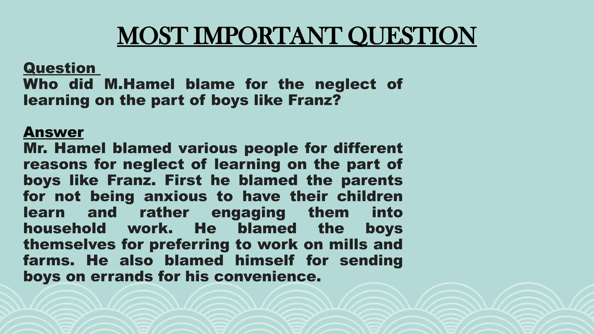 THE LAST LESSON.pptx class 12 English textbook chapter | PPTX