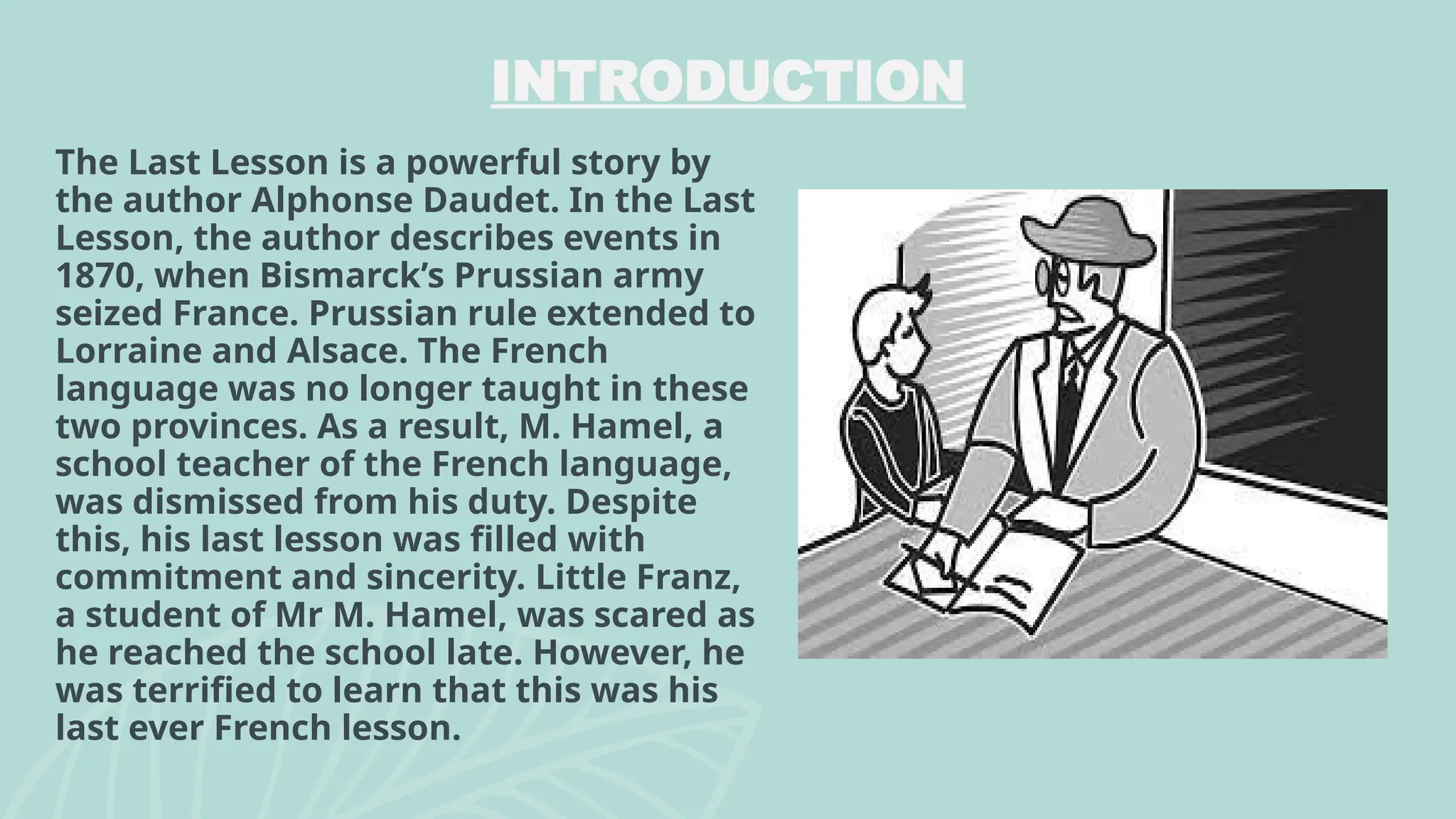 THE LAST LESSON.pptx class 12 English textbook chapter | PPTX
