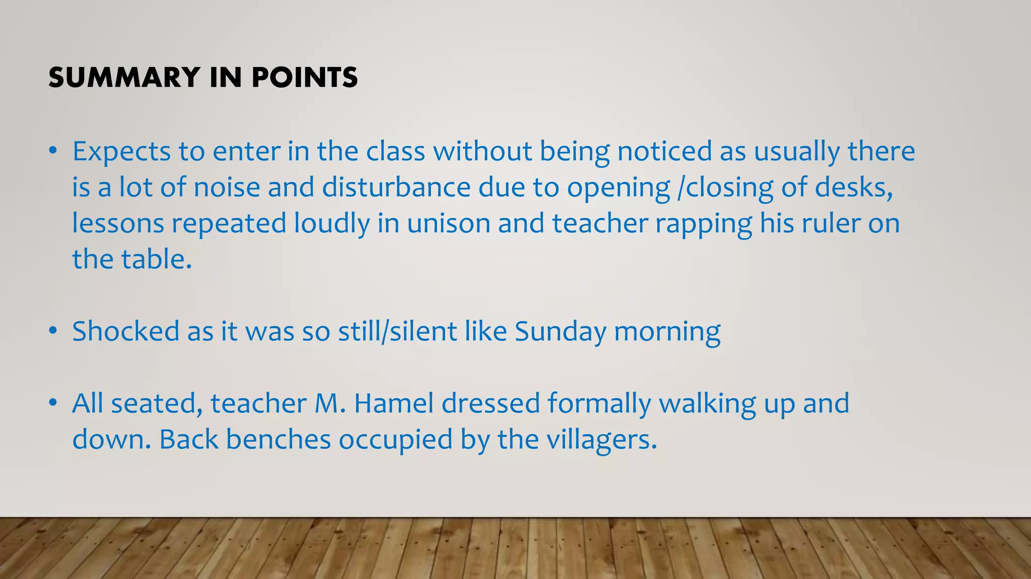 THE LAST LESSON by Alphonse Daudet (for class 12) | PPTX