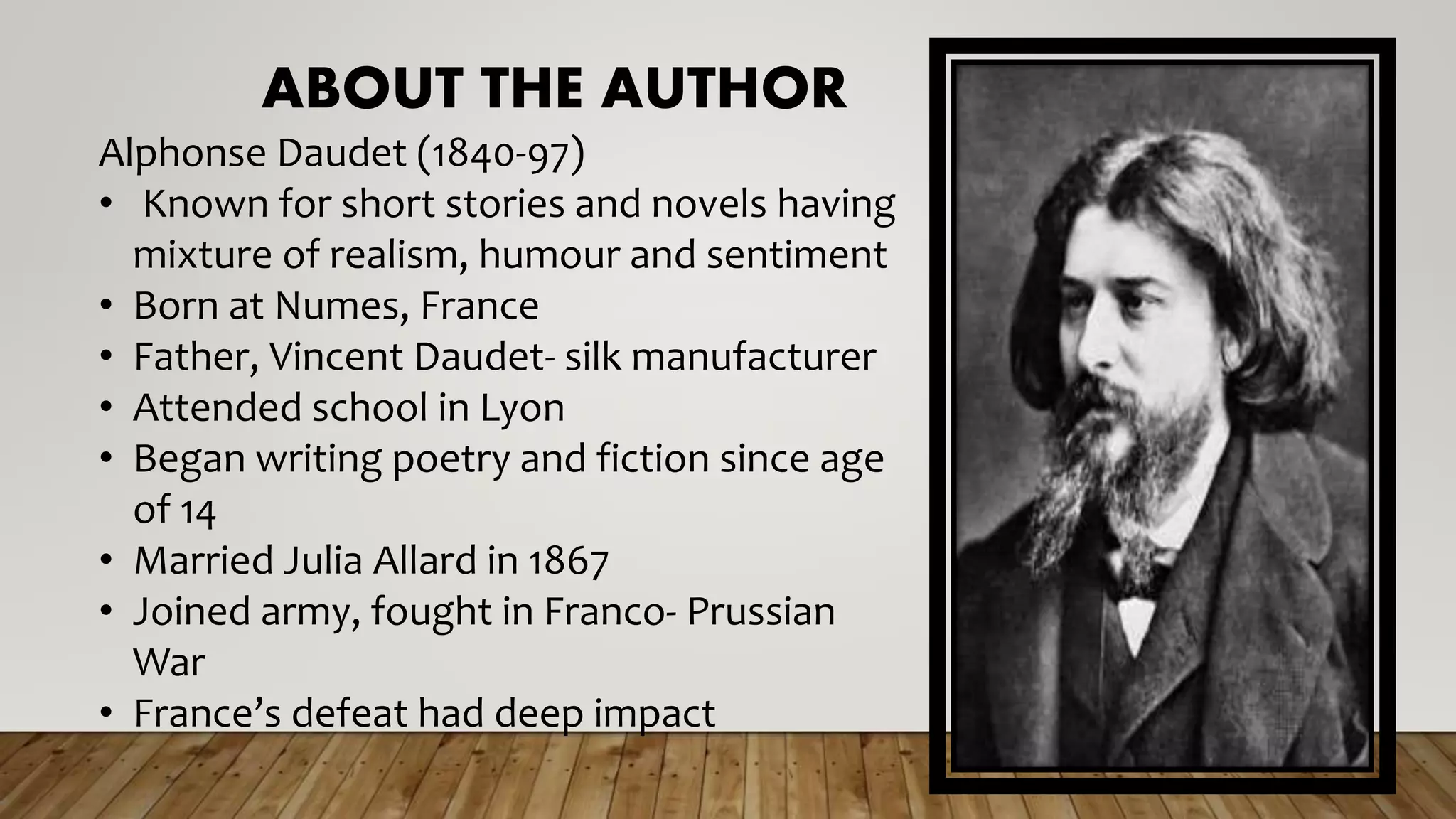 THE LAST LESSON by Alphonse Daudet (for class 12) | PPTX