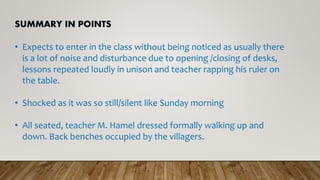 THE LAST LESSON by Alphonse Daudet (for class 12) | PPTX