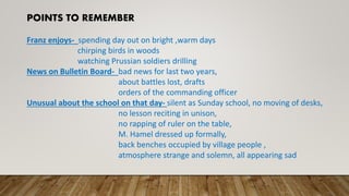 THE LAST LESSON by Alphonse Daudet (for class 12) | PPTX