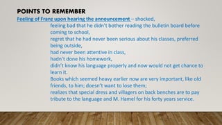 THE LAST LESSON by Alphonse Daudet (for class 12) | PPTX