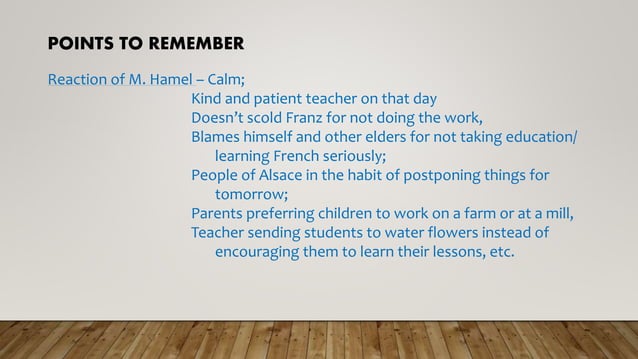 THE LAST LESSON by Alphonse Daudet (for class 12) | PPTX