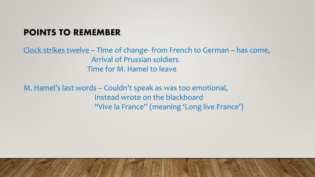 THE LAST LESSON by Alphonse Daudet (for class 12) | PPTX