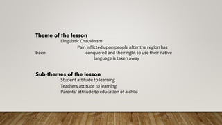 THE LAST LESSON by Alphonse Daudet (for class 12) | PPTX