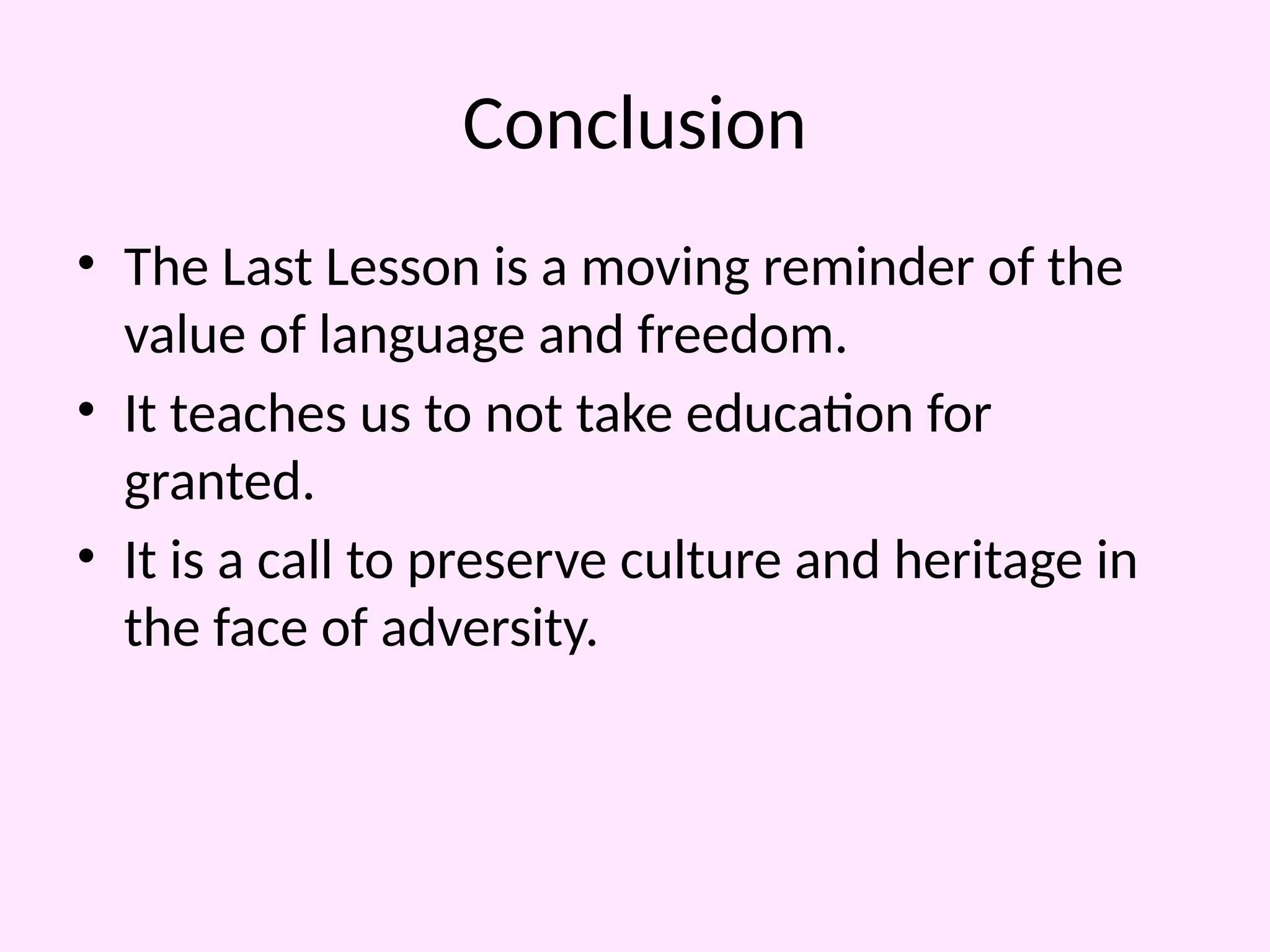 The_Last_Lesson_Custom_Design_PPT.pptx.. | PPTX