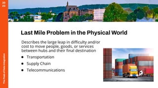 The Last Mile Problem of Geospatial Data | PPT