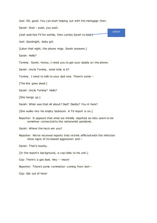 The last of us script ano | DOCX | Infectious Diseases | Diseases and ...