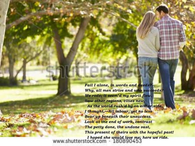 The last ride together by R.Browning Dr. Nusrat J. Arshad | PPTX