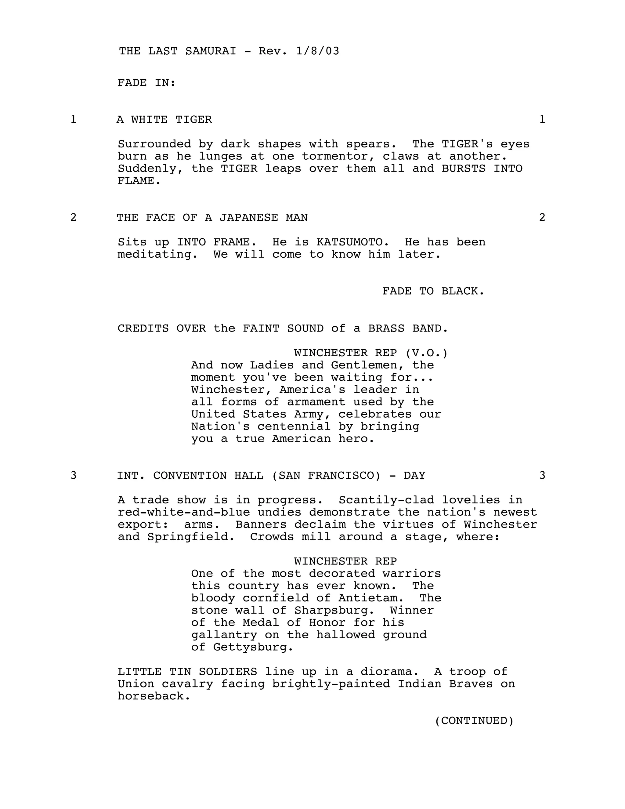 The_Last_Samurai (Script) | PDF
