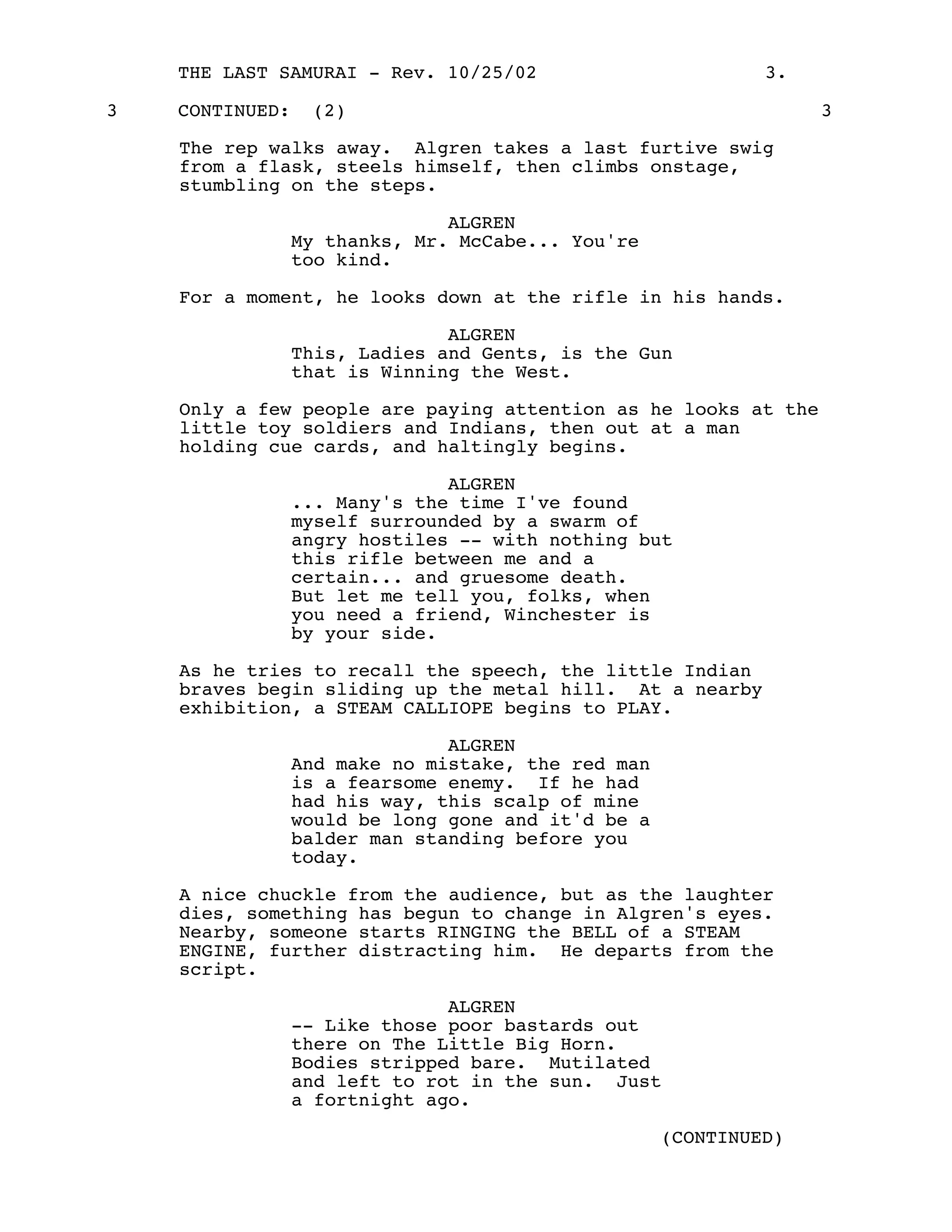 The_Last_Samurai (Script) | PDF