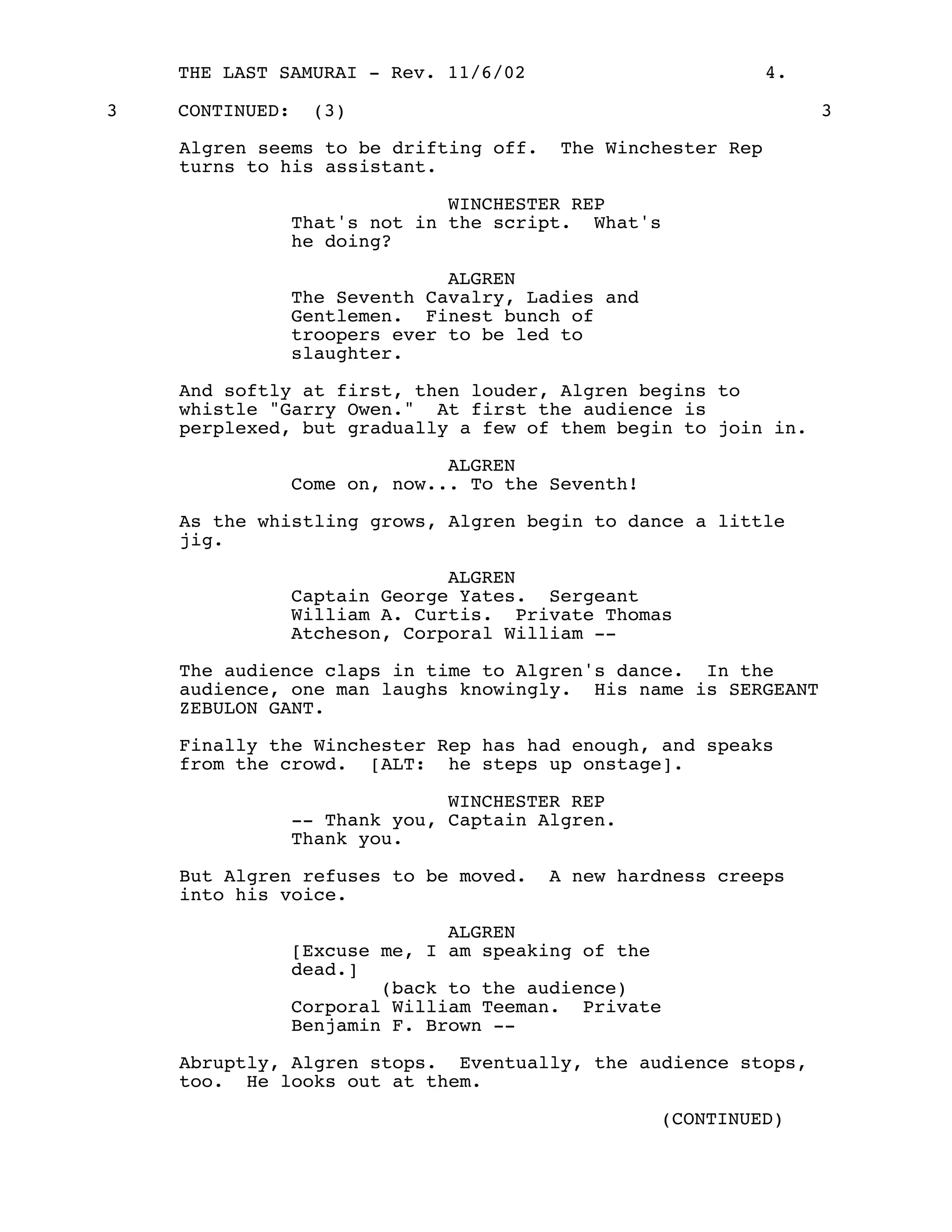 The_Last_Samurai (Script) | PDF
