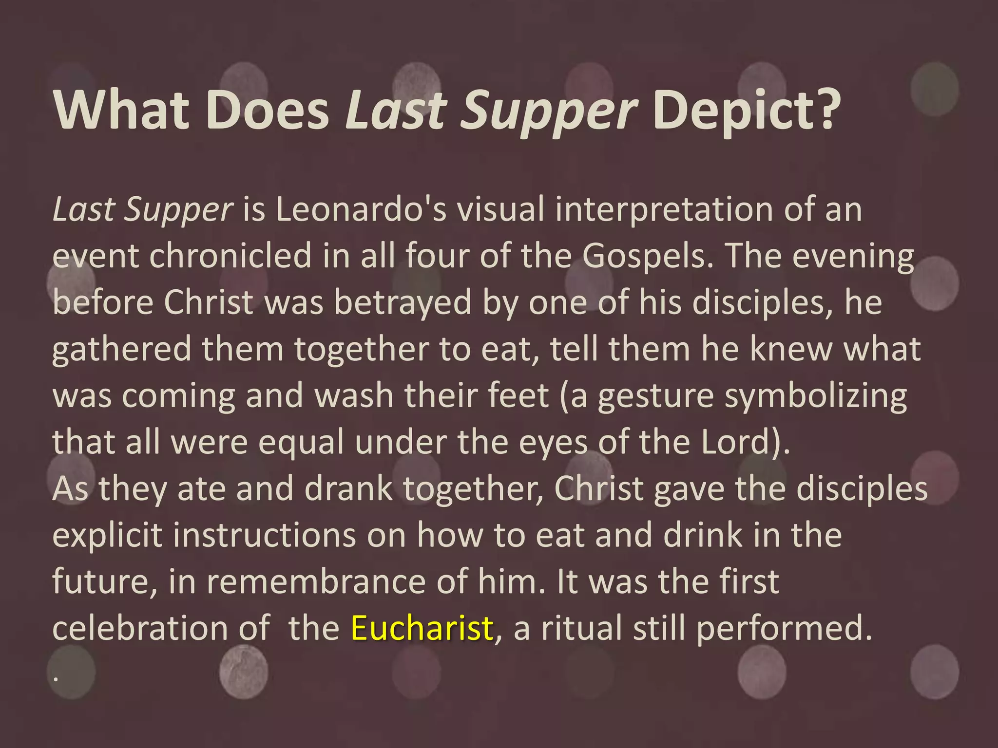 The last supper | PPTX