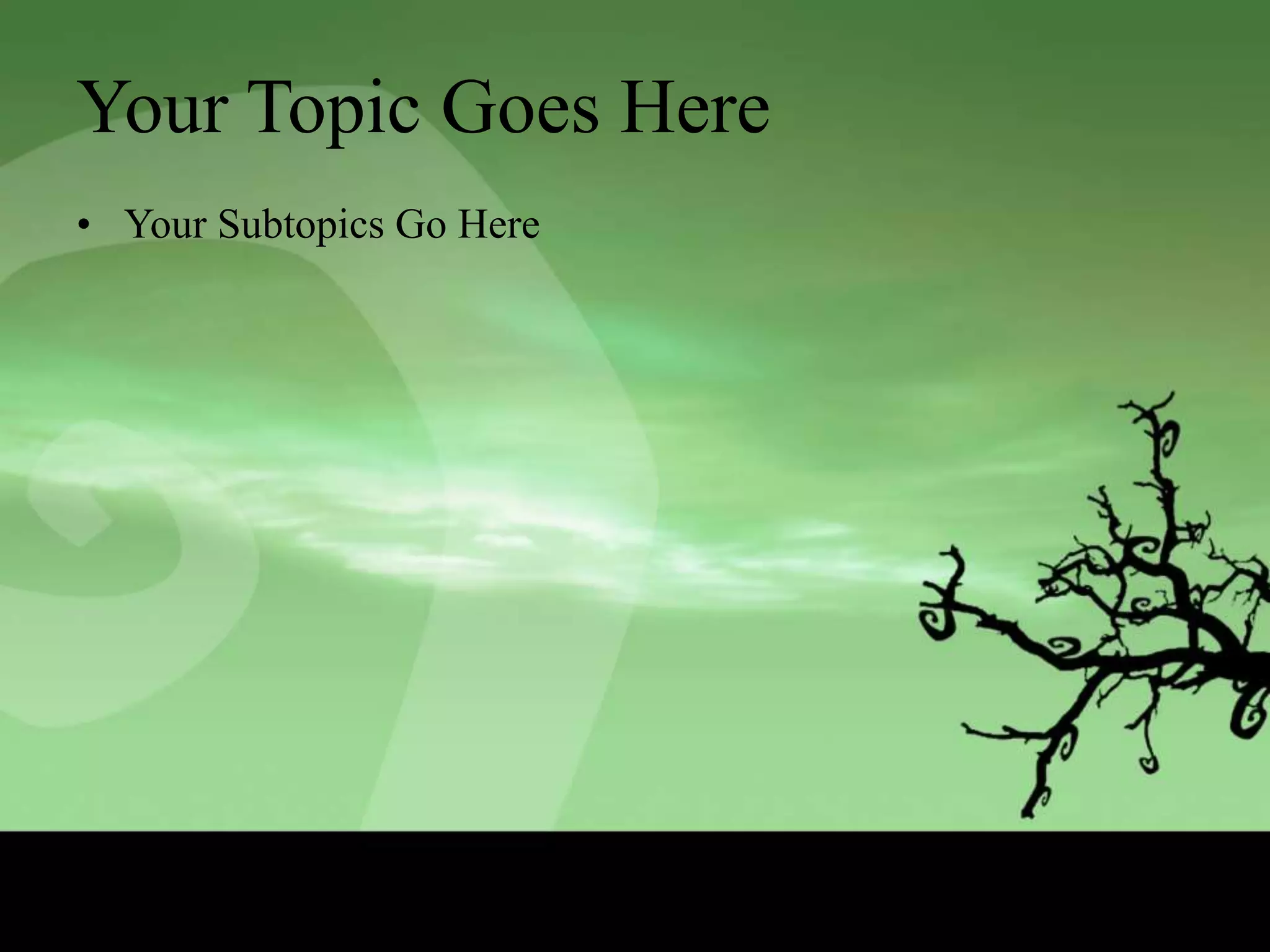 The last tree.ppt