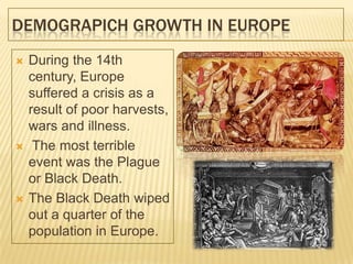 The Late Middle Ages in Europe and the Iberian Peninsula: the 15th ...