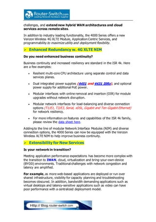 The latest isr 4000 model comparison | DOCX | Computer Networking ...