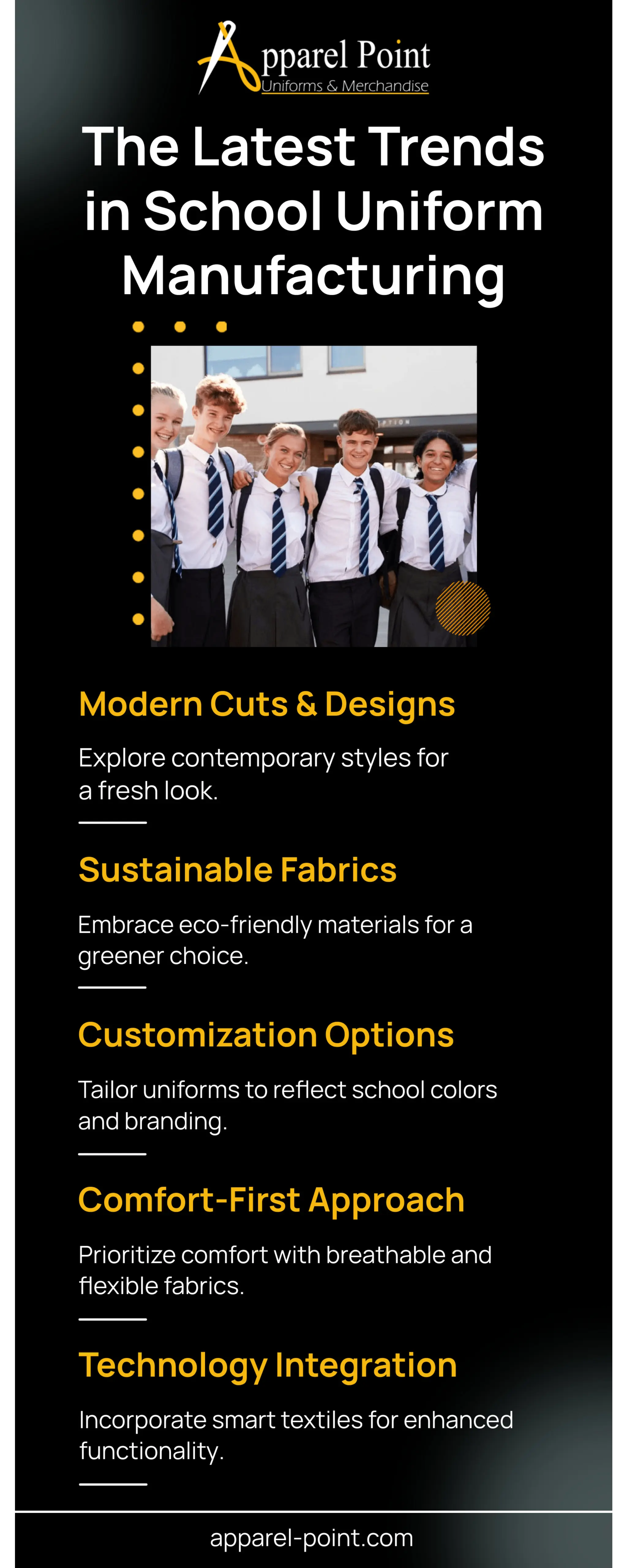 The Latest Trends in School Uniform Manufacturing. | PDF