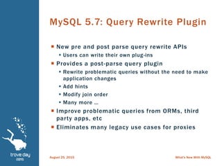 The latest with MySql on OpenStack Trove | PPT