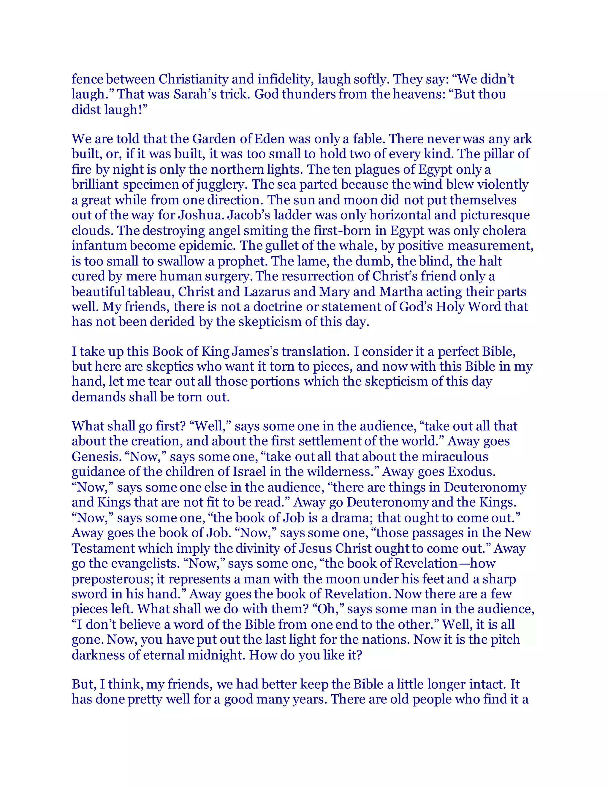 The laughter of the bible | DOCX