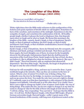 The laughter of the bible | PDF