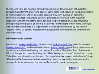 The Law Firm Lifecycle: Why Some Firms Fail | PPT