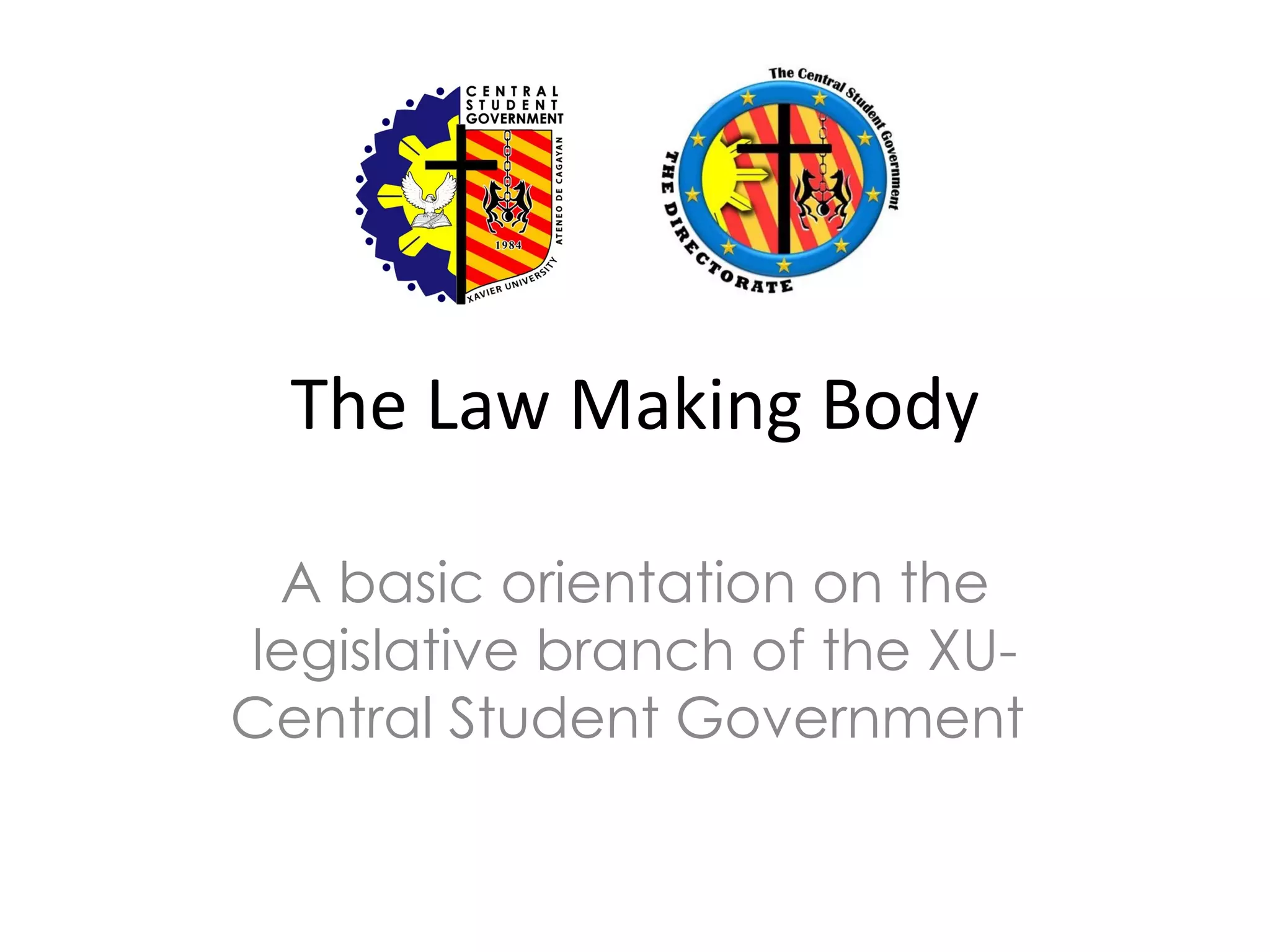 The law making body | PPT