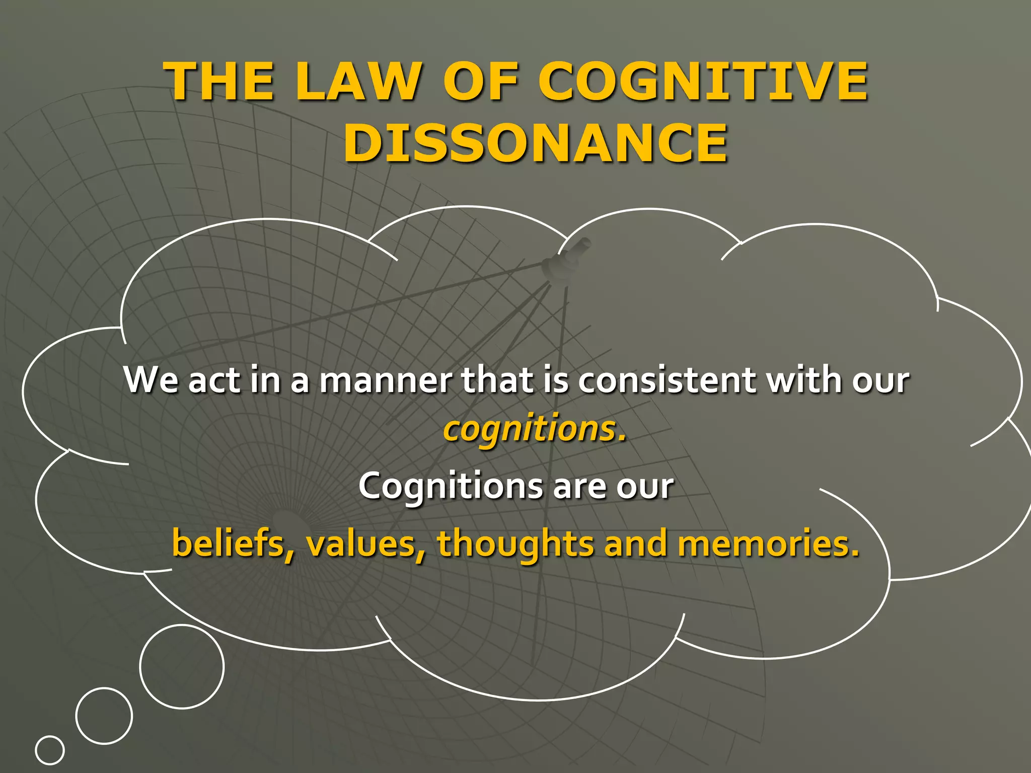 The law of cultural cognitive dissonance and performance | PPT