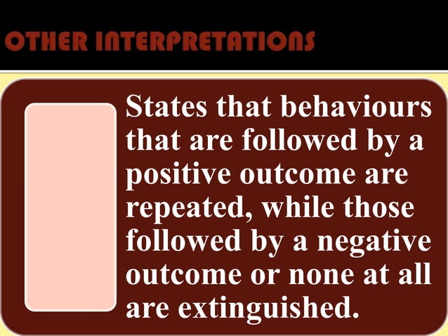 The law of effect | PPT