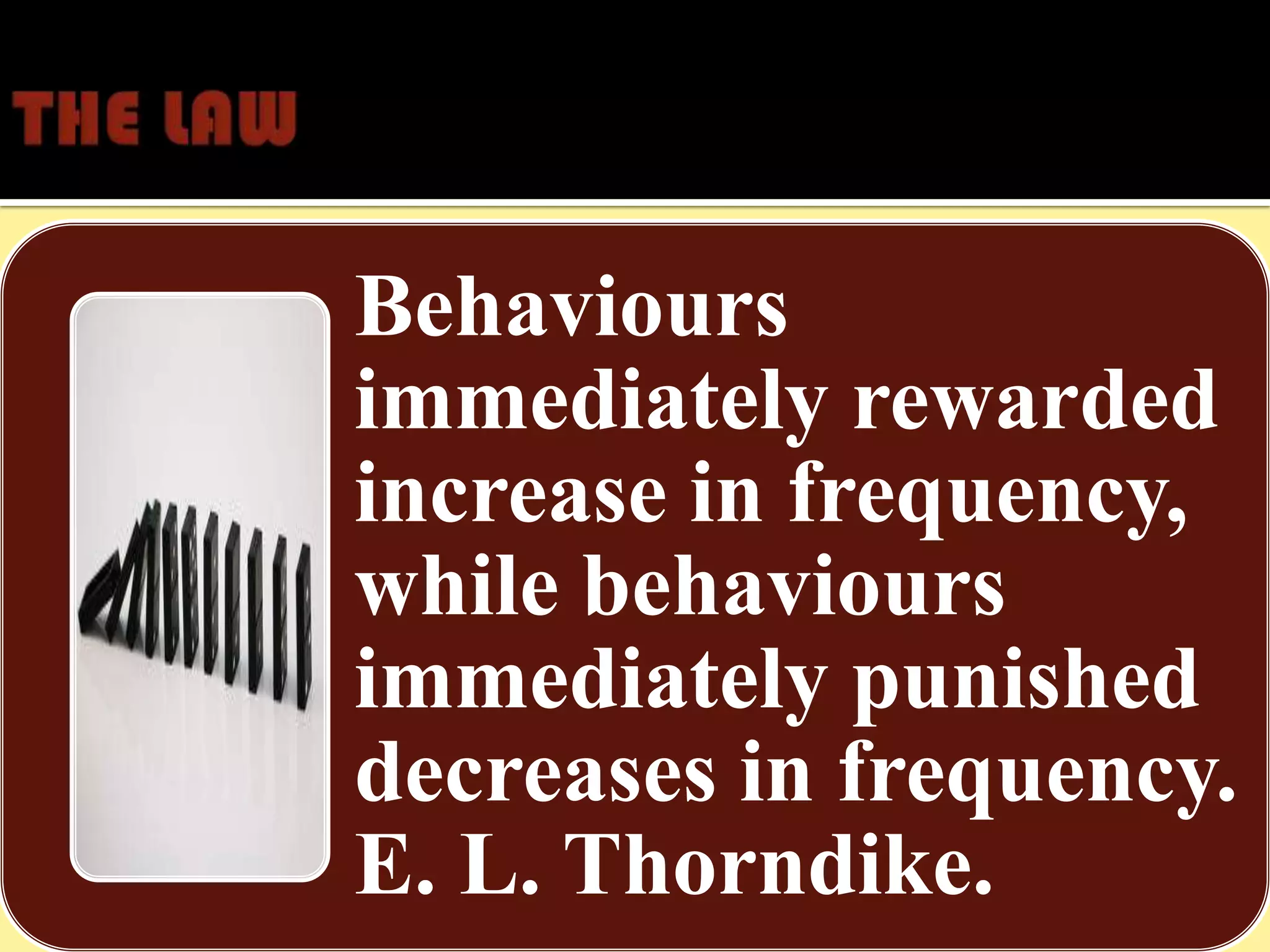 The law of effect | PPTX