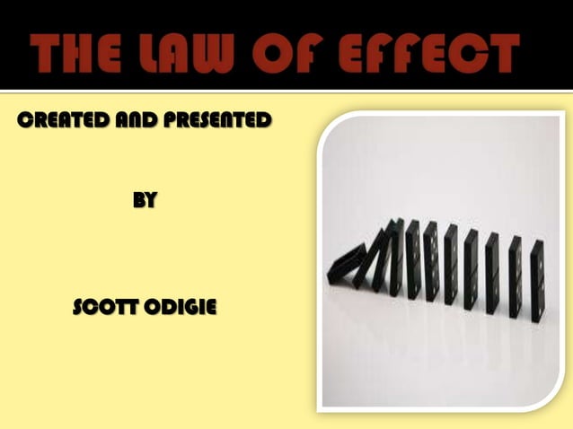 The law of effect | PPT
