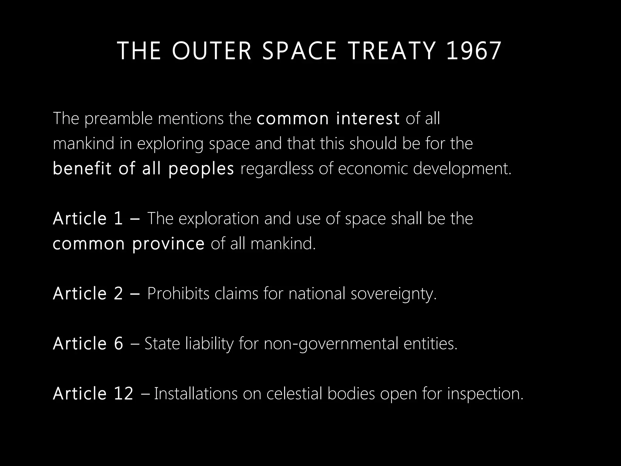 The Law of Space Resources | PPT