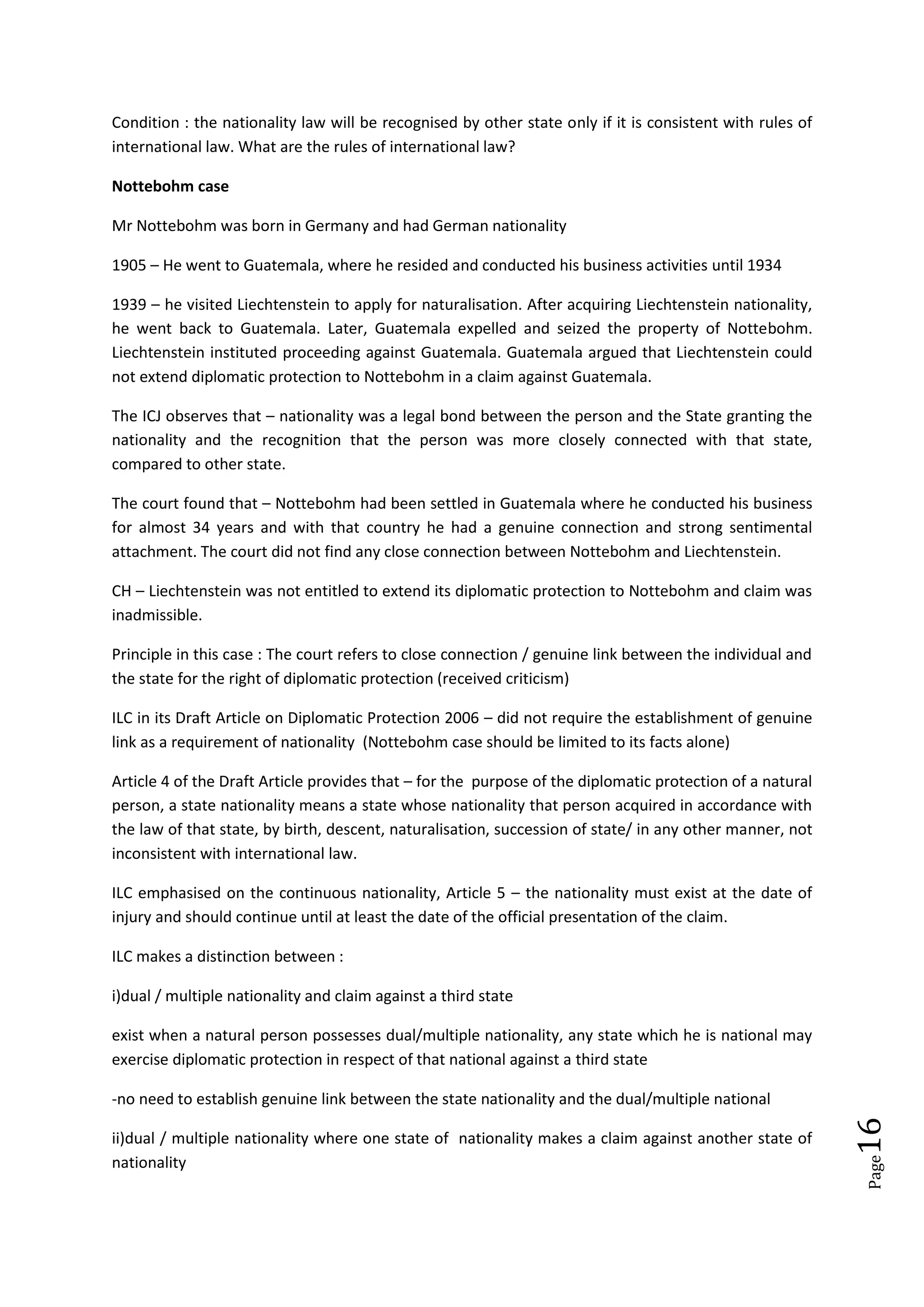 The law of state responsibility - international law | DOCX