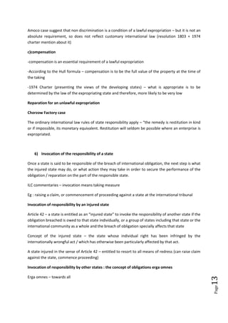 The law of state responsibility - international law | DOCX