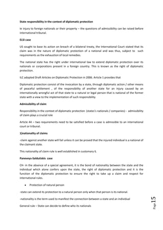 The law of state responsibility - international law | DOCX