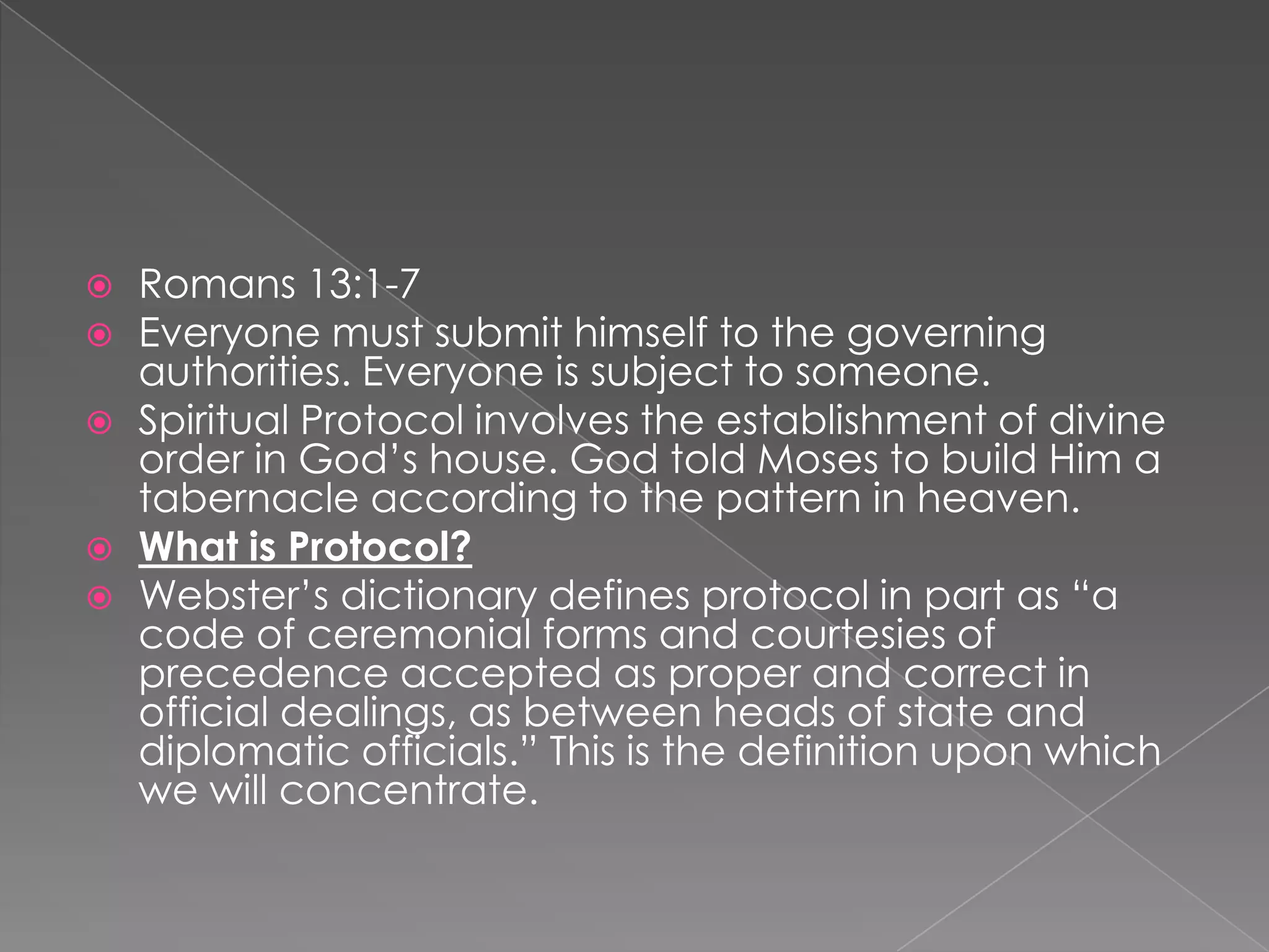 The law of subjection | PPT