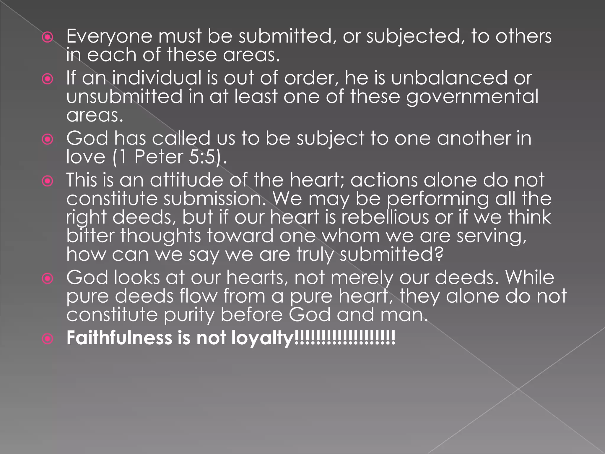 The law of subjection | PPT