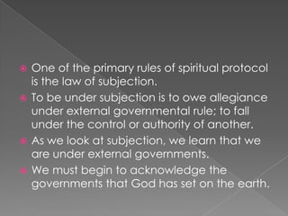 The law of subjection | PPT