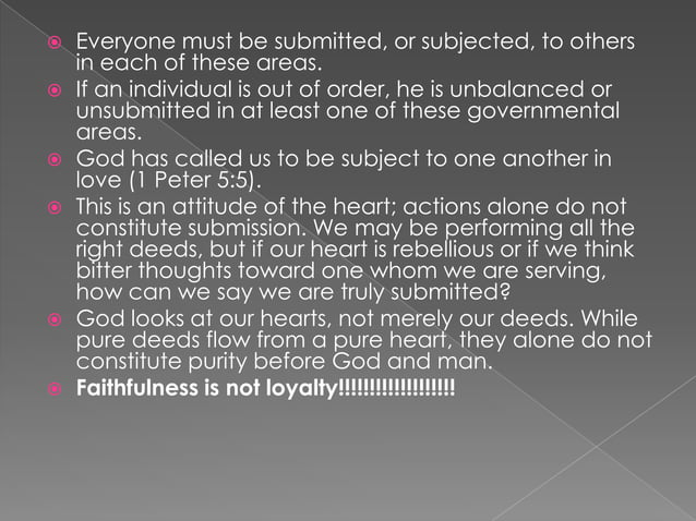 The law of subjection | PPT