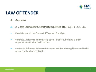 The Law of Tendering | PDF