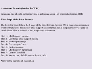 The law on maintenance for children (equal responsibilities) | PPTX