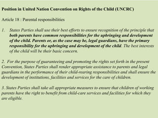 The law on maintenance for children (equal responsibilities) | PPTX