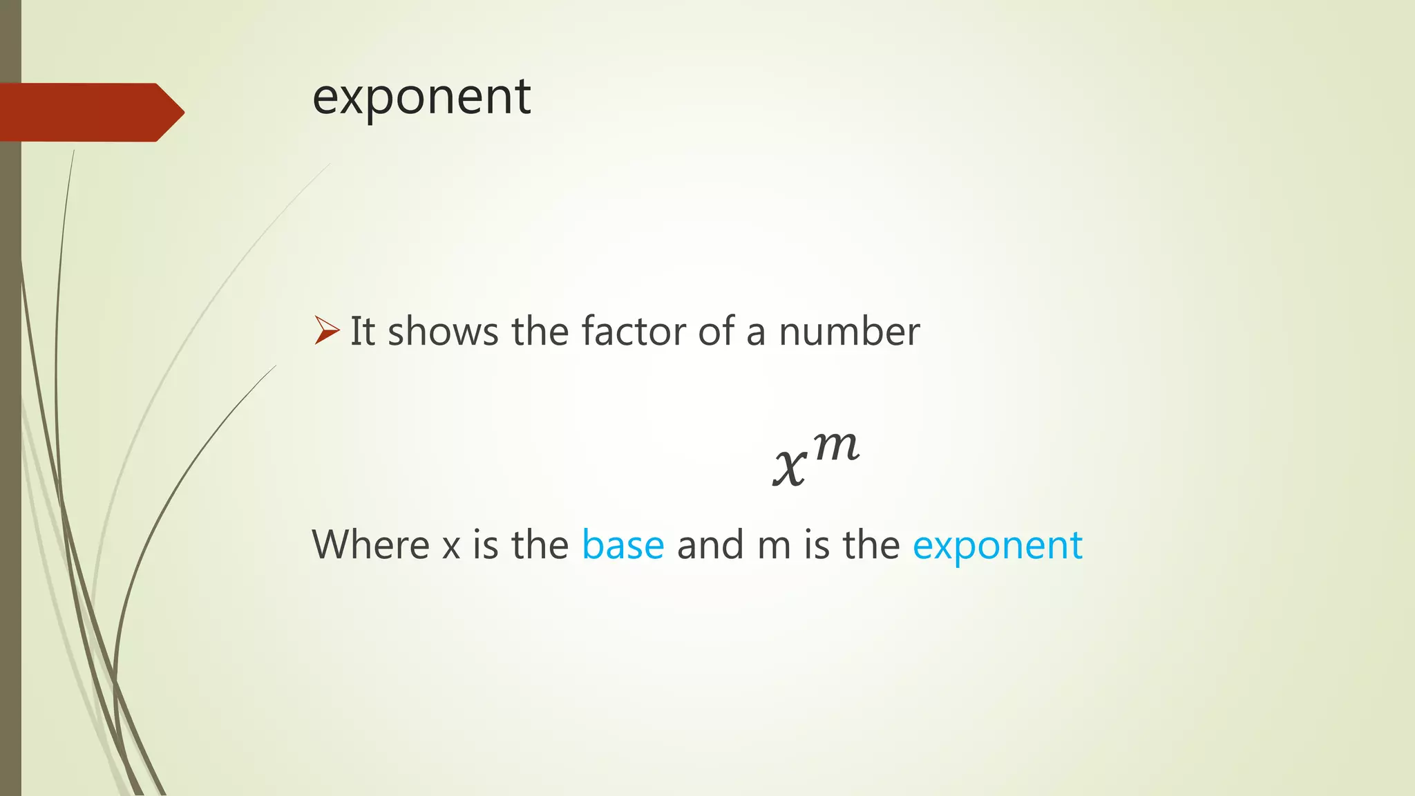 The laws of exponents | PPT